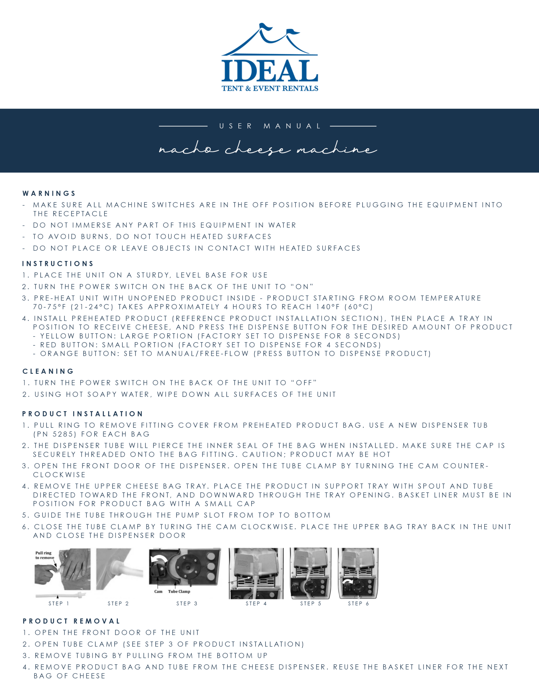 Nacho Cheese Machine | Ideal Tent and Event Rentals